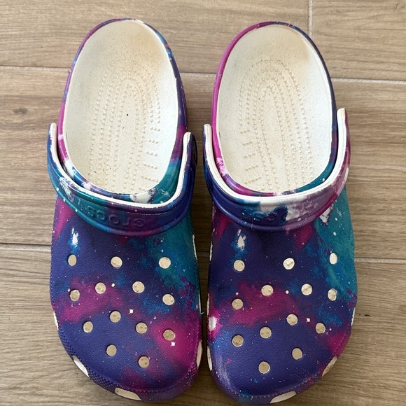 CROCS | Shoes | Crocs Galaxy Print Clogs Mw12 | Poshmark